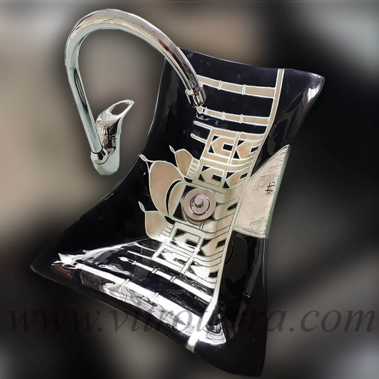 Bacha rectangular de vidrio A-Taj-Mahal - Vitroterra - Bachas rectangulares